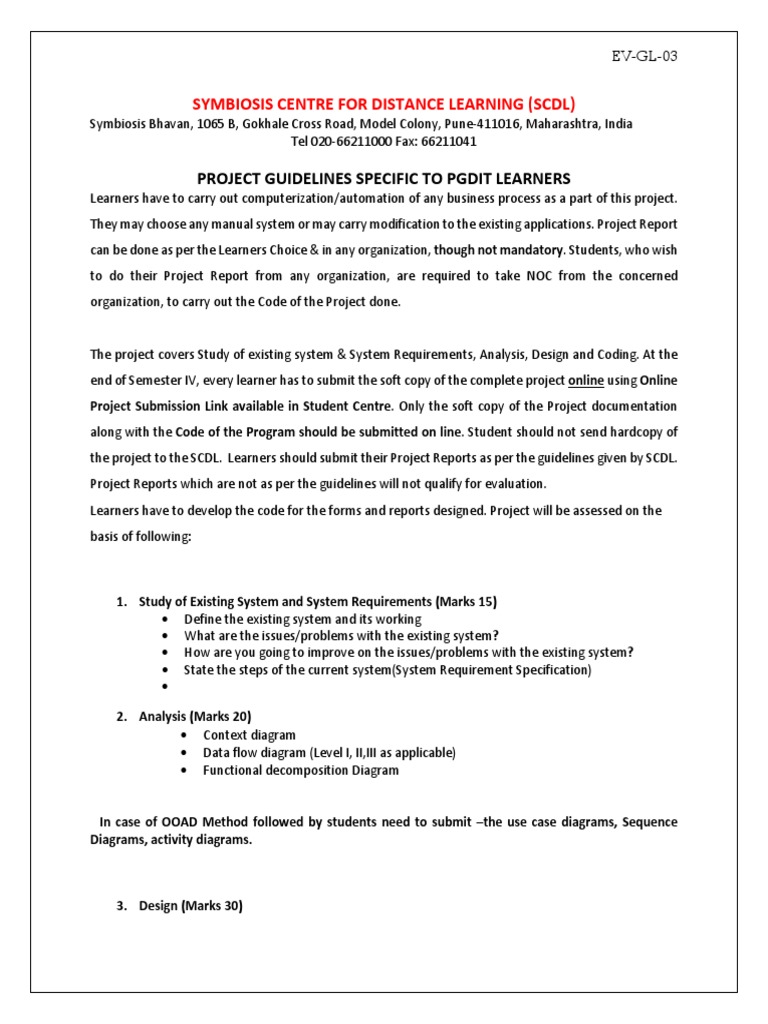 PGDIT 2013 ProjectGuidelines IT | PDF | Enterprise Resource Planning ...