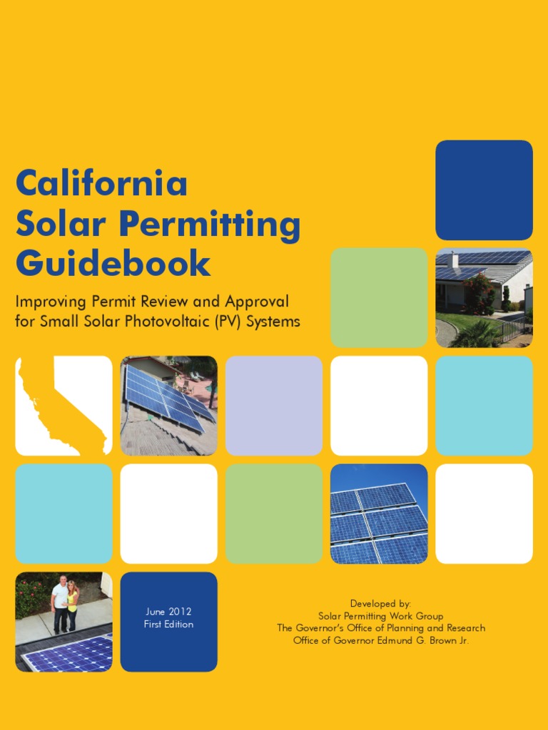 California Solar Permitting Guidebook | Download Free PDF ...