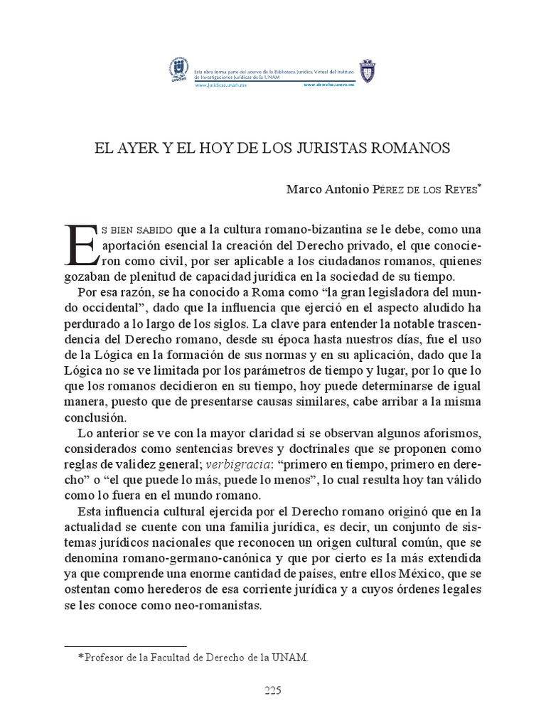 Derecho Romano Ulpiano | PDF | Roma antigua | Ley romana