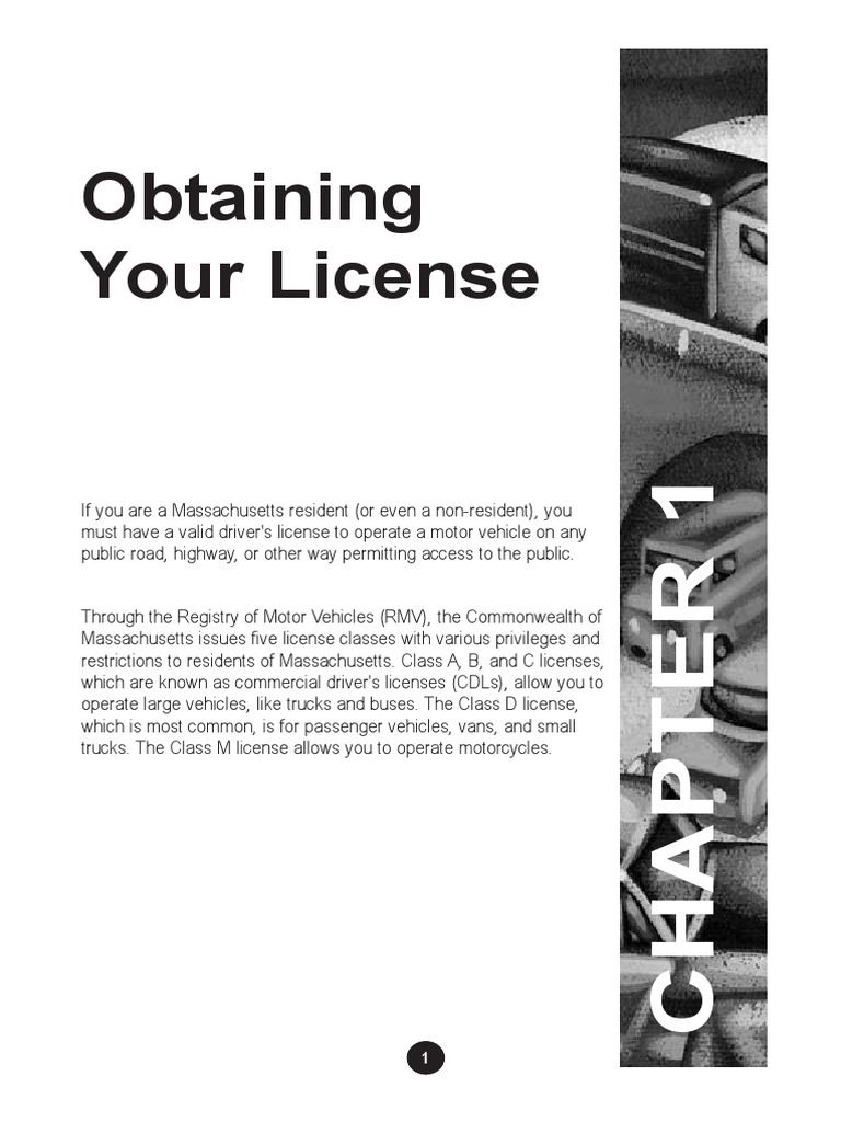 MA RMV Test Training and Learning Material | PDF | Identity Document ...