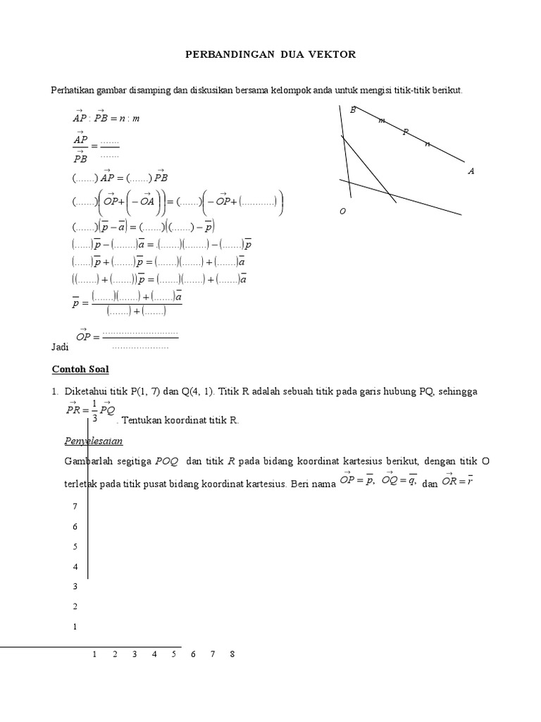 LKS 03 (Perbandingan Vektor) | PDF