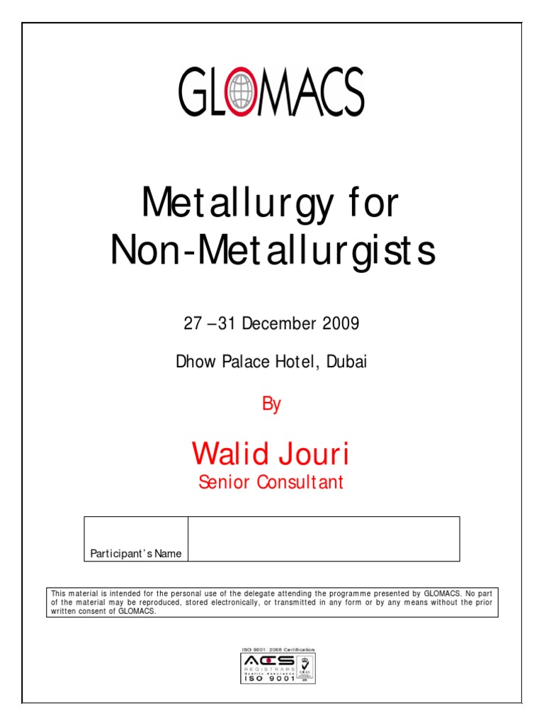 Metallurgy Course for Beginners | PDF | Fracture | Deformation ...