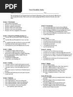 Back Pain Function Scale (BPFS) of Stratford Et Al | PDF