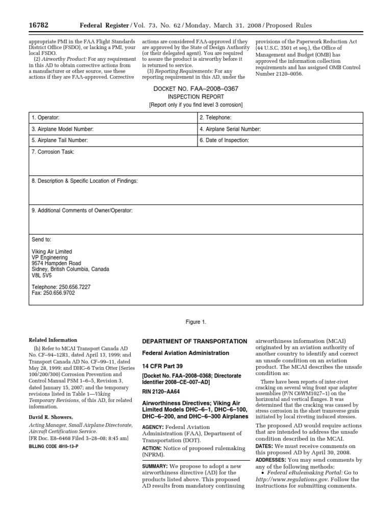 Proposed Rule: Airworthiness Directives: | Federal Aviation ...