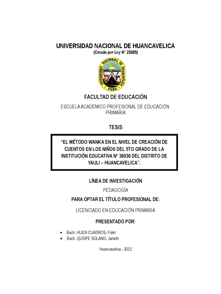 Caratula Del Informe Final | PDF | Método científico | Creatividad