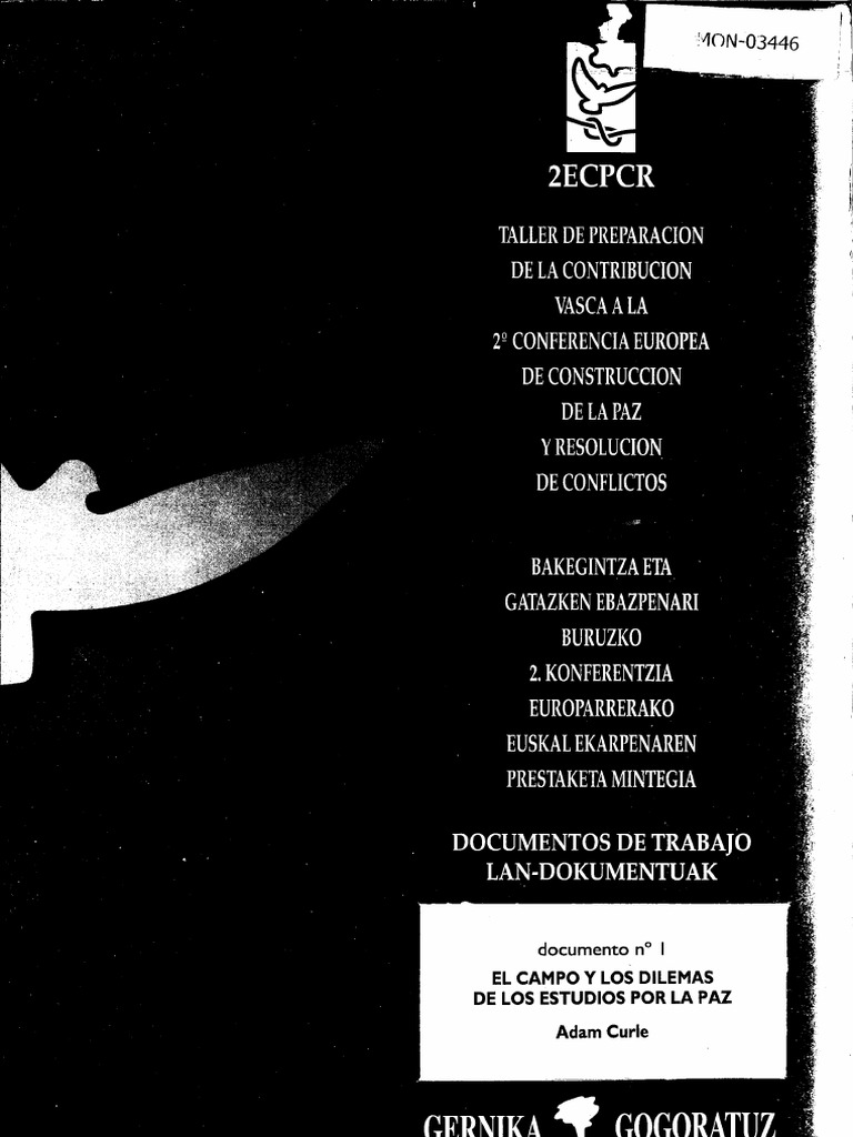 Curle, Adam. El Campo y Los Dilemas de Los Estudios Por La Paz | PDF