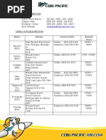 AP Cargo Contact Numbers | PDF | Mindanao | Southeast Asia