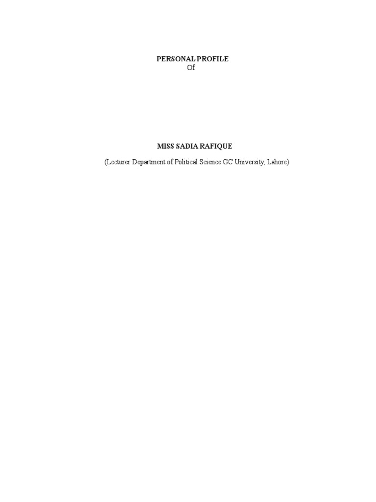 Sadia Rafique | PDF | Pakistan | Test (Assessment)