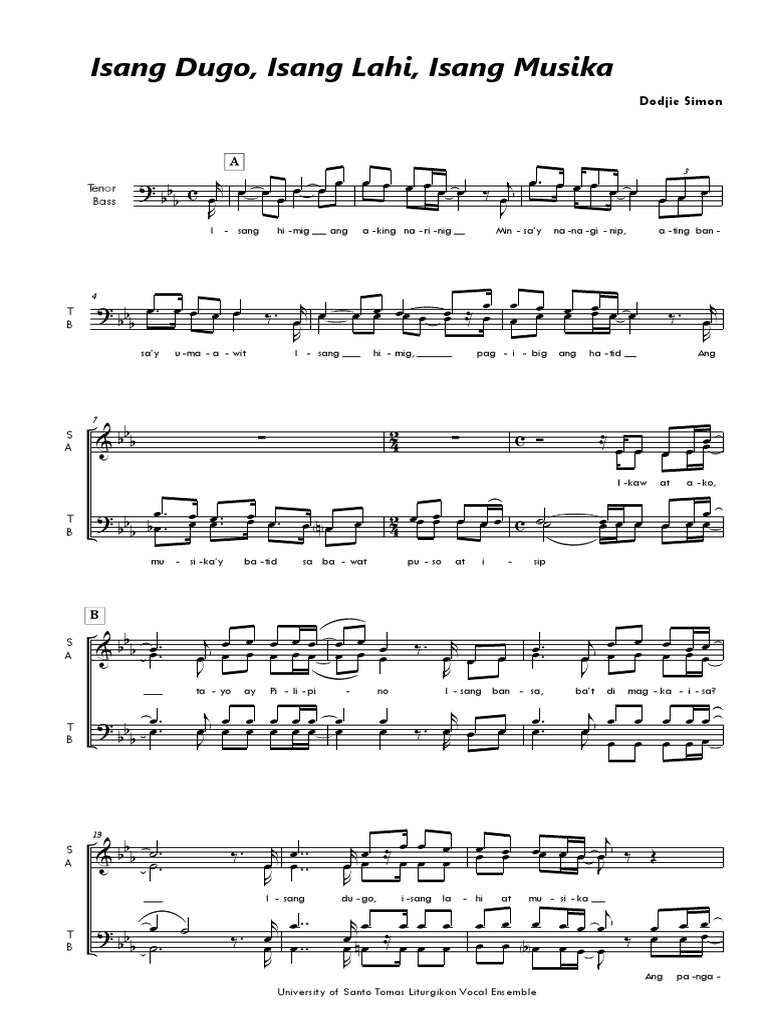 Isang Dugo, Isang Lahi, Isang Musika