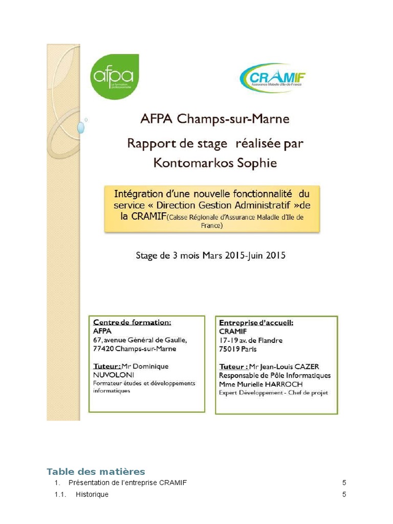 Rapport de Stage | PDF | Ajax (Programmation) | Développement de logiciel