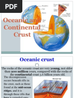 Comparing Oceanic and Continental Crust | PDF | Plate Tectonics | Earth