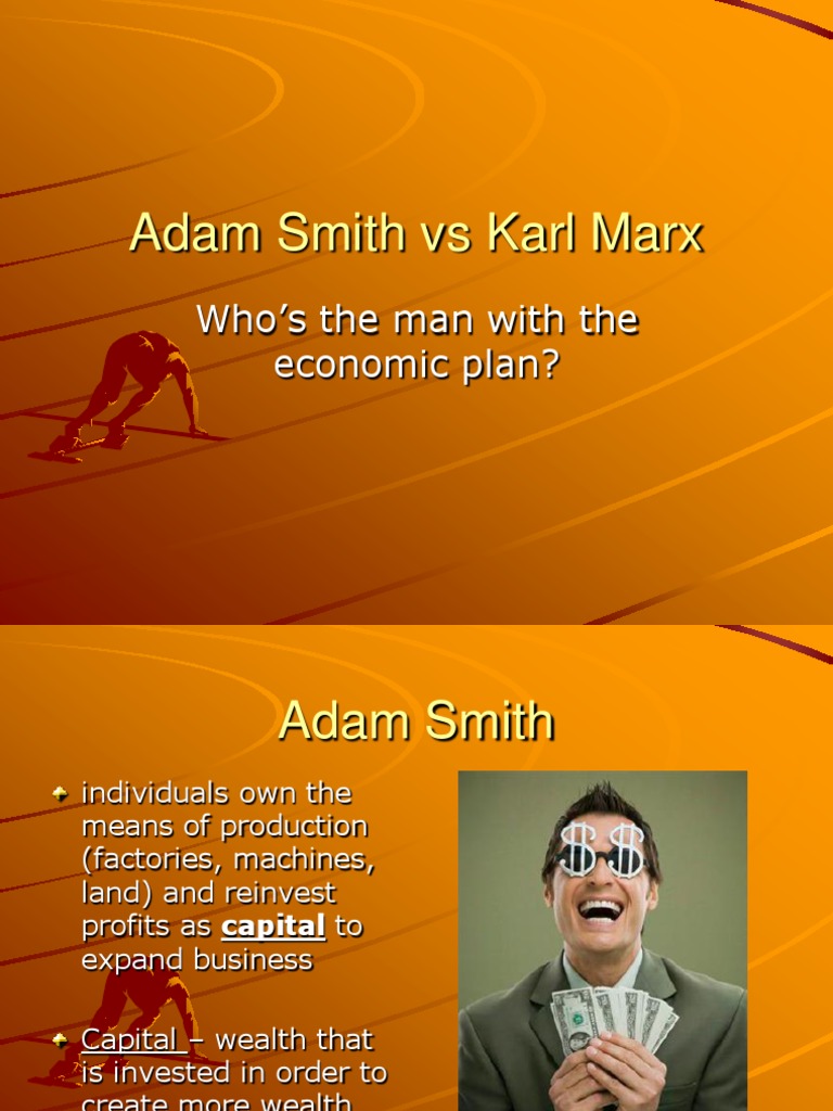 Adam Smith Vs Karl Marx | PDF | Capitalism | Communism