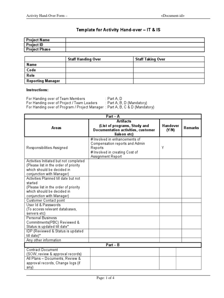 Handover | PDF | Backup | Databases