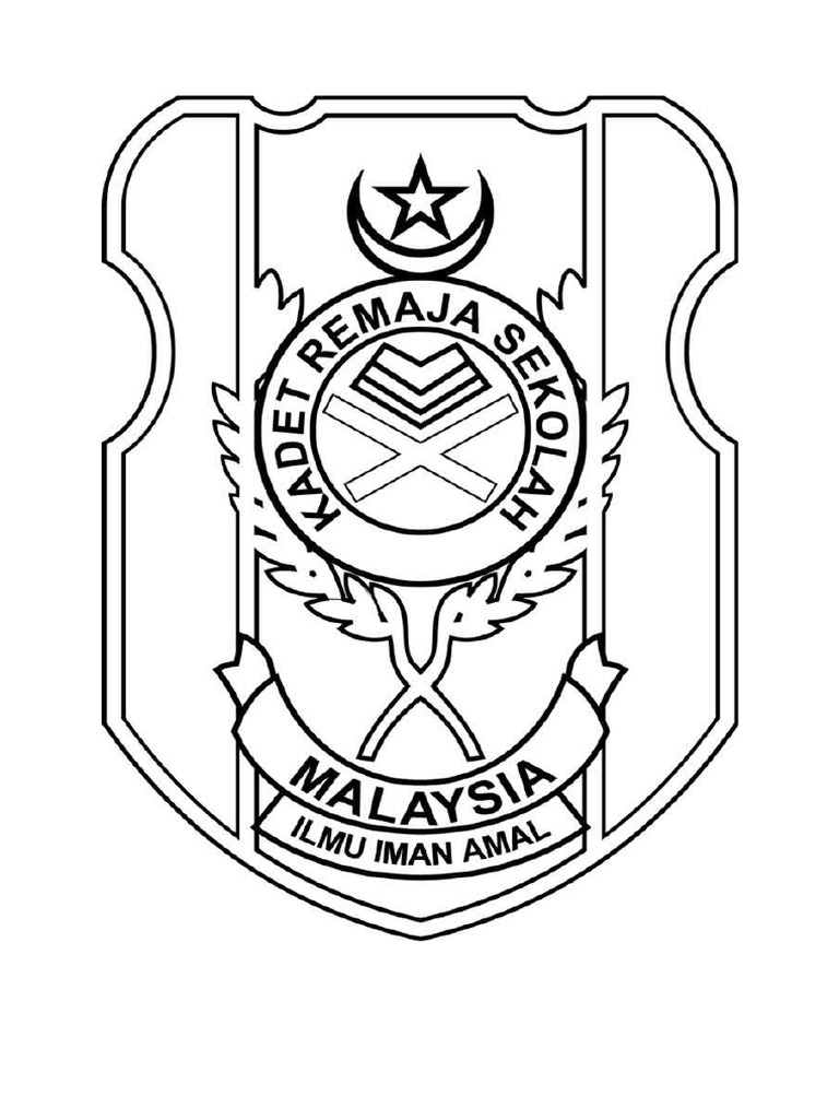 logo kadet remaja sekolah hitam putih - GordontaroGonzales