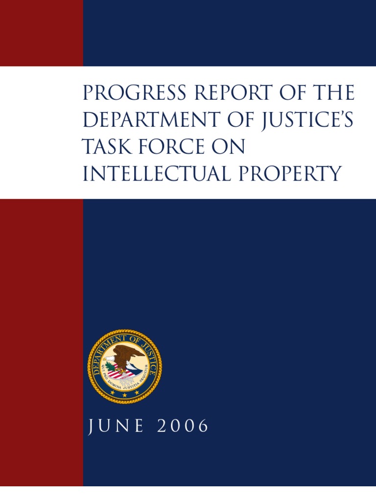 DoJ IP Crime Report June2006 | PDF | Trade Secret | Copyright