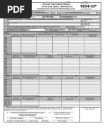 1604-CF Form | PDF | Withholding Tax | Employment