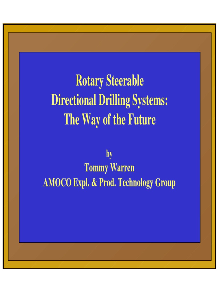 Rotary Steerable Systems | PDF | Drilling | Geotechnical Engineering