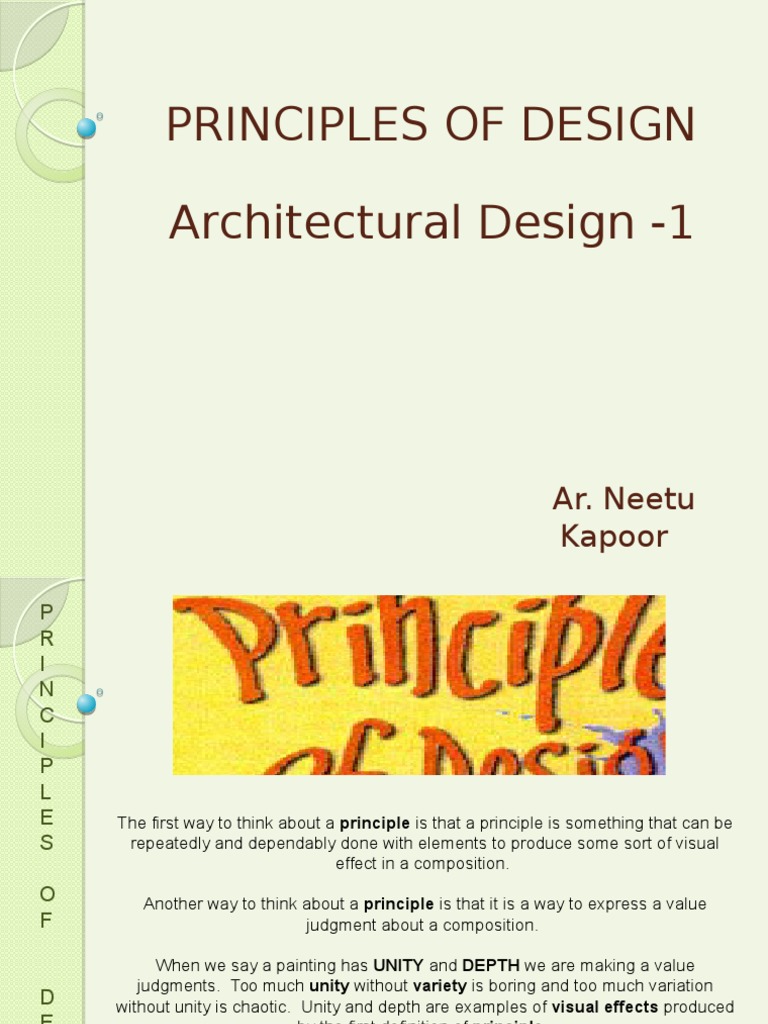 Principles of Design | PDF | Composition (Visual Arts) | Shape