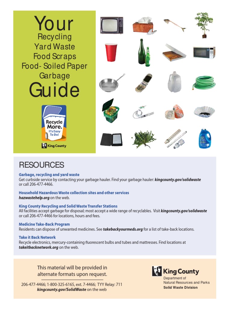 Recycling Yardwaste Food Garbage | PDF | Municipal Solid Waste | Recycling