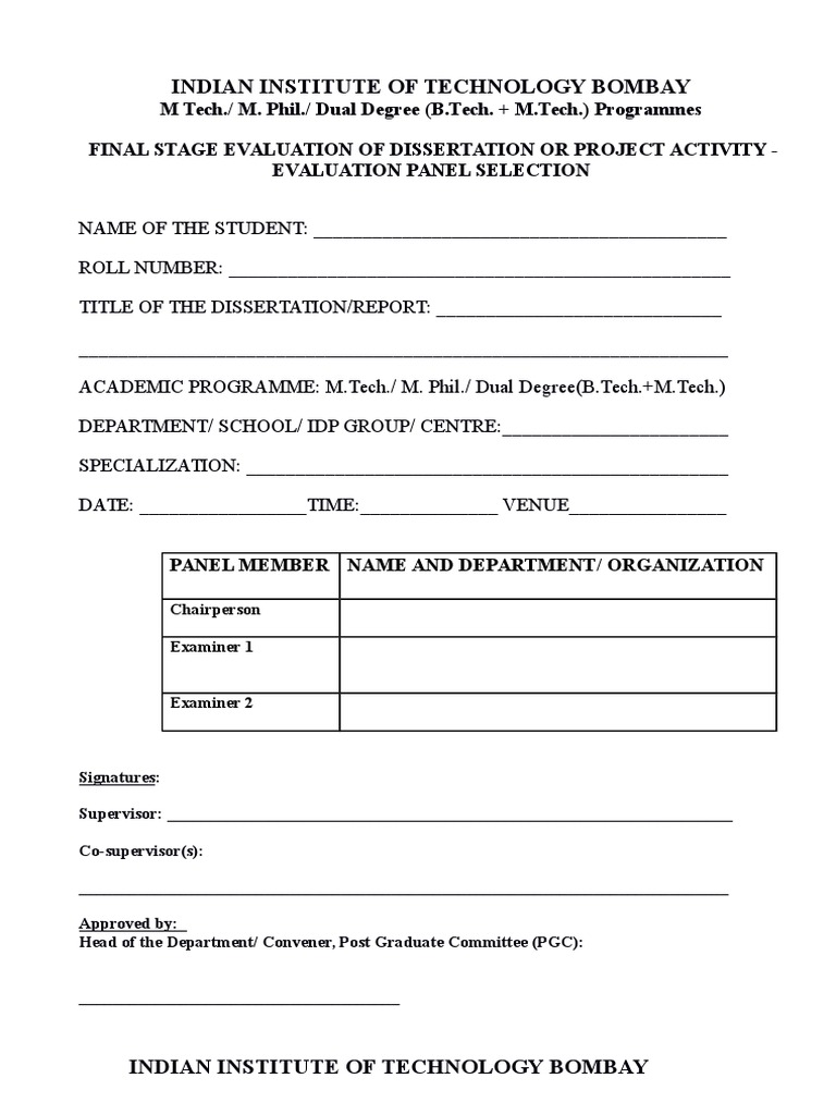 Indian Institute of Technology Bombay | Download Free PDF | Thesis ...