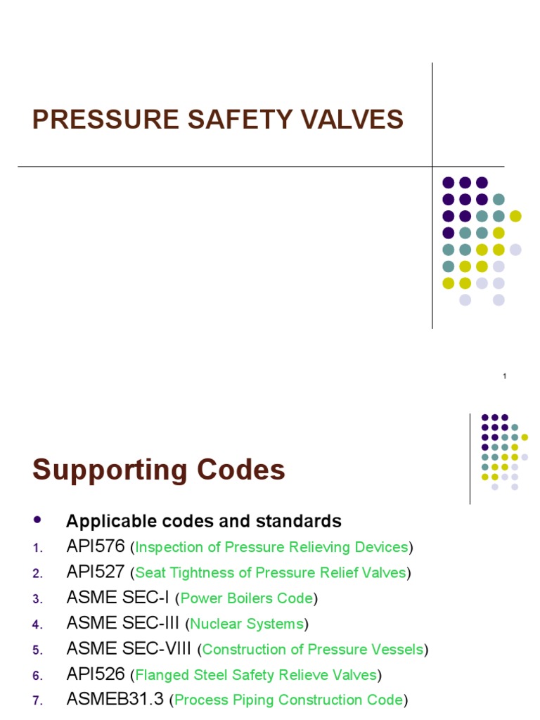 PSV.ppt | Valve | Pressure
