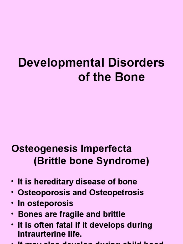 Developmental Disorder of the Bone | Bone | Osteoblast
