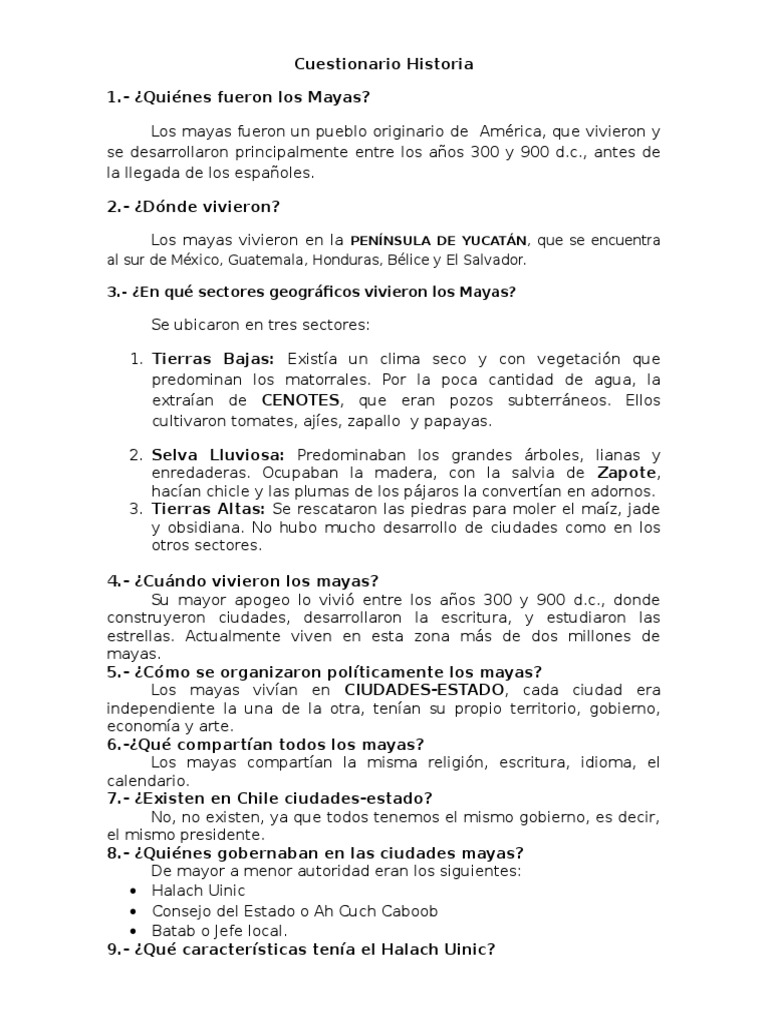 Organización política de los mayas | PDF