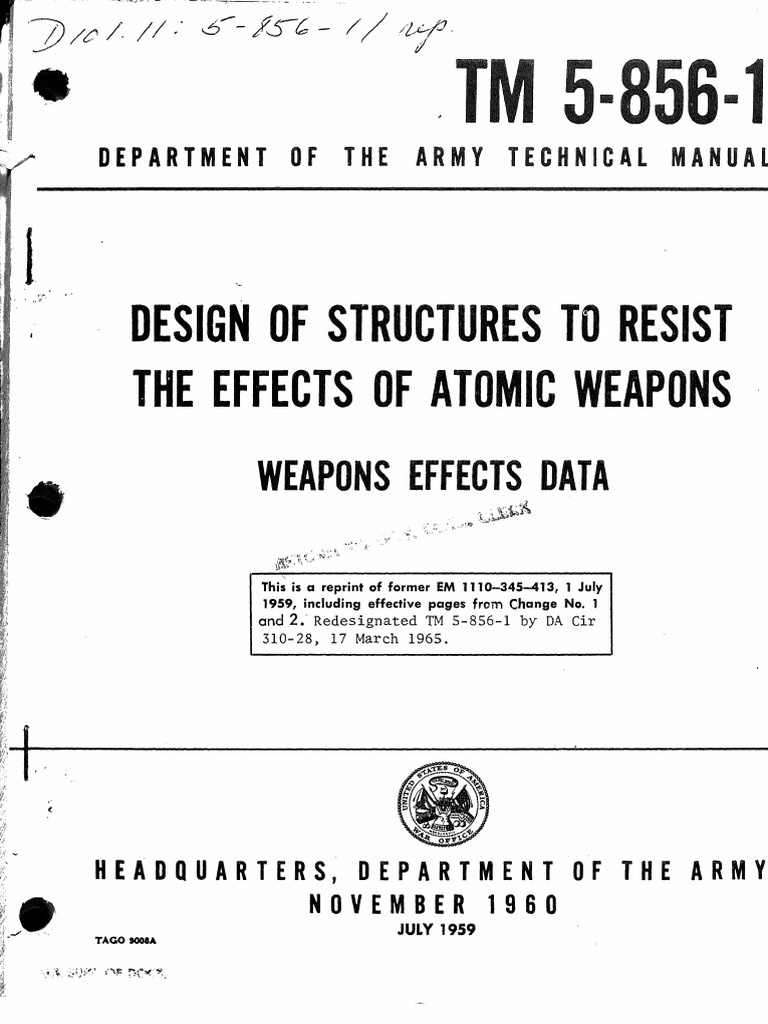 Army Technical Manual Design of Structures To Resist The Effects of ...
