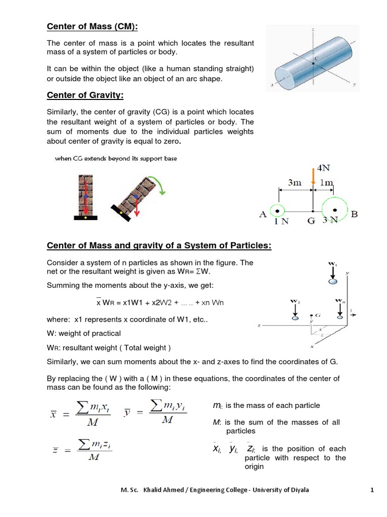 Statics Centroid | Center Of Mass | Mass