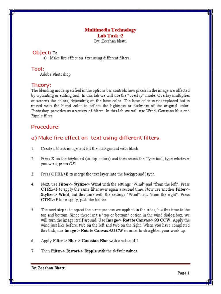 Photoshop Lab Task 2 & 3 | PDF | Adobe Photoshop | Communication Design