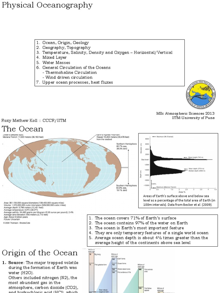 Roxy Lecture Physical Oceanography | PDF | Continental Shelf | Oceans