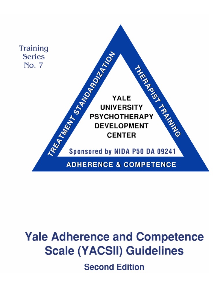 Yale Adherence and Competence Scale II Guidelines | Download Free PDF ...