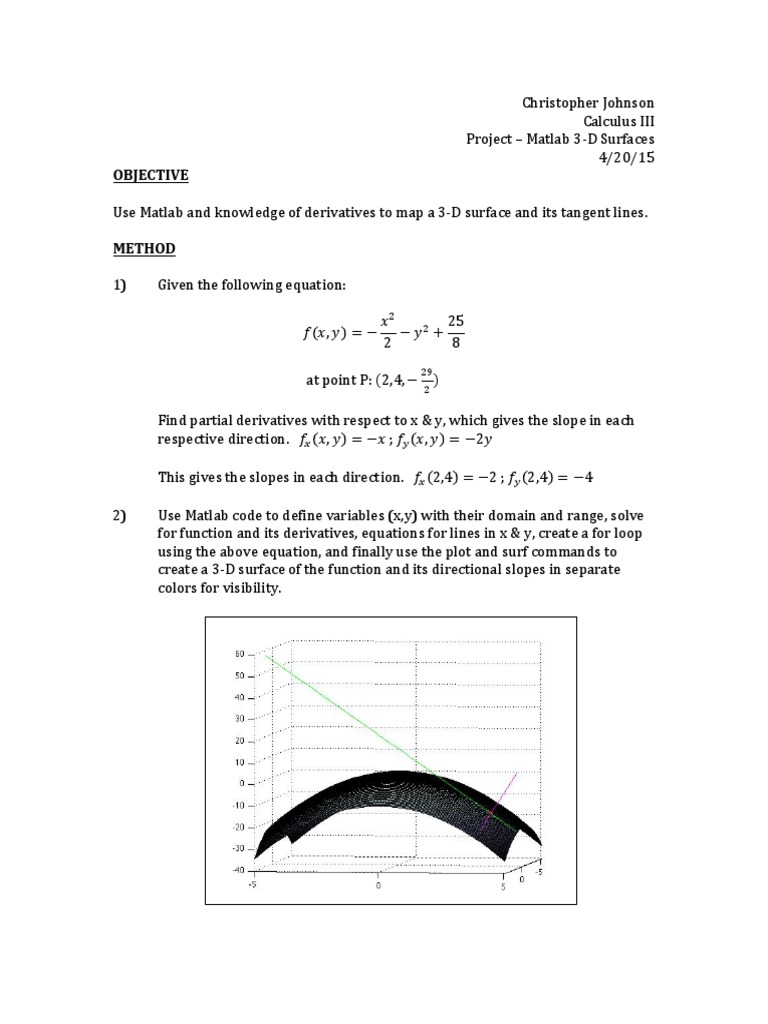 Calc III Project | PDF | Teaching Methods & Materials