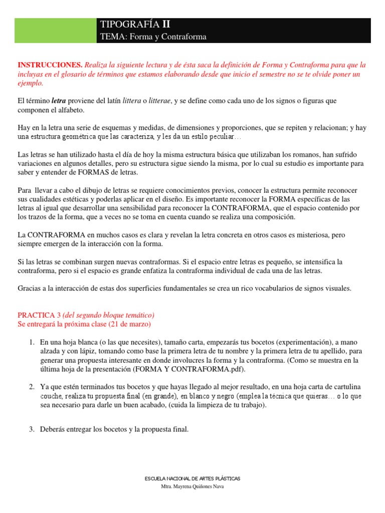 Tipografia Forma y Contraforma | PDF | Tipografía | Lectura (proceso)