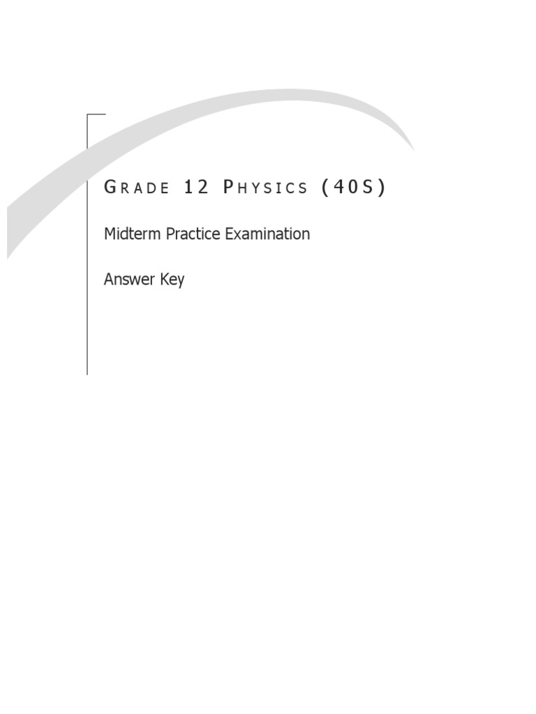 Grade12 Physics Practice | PDF | Acceleration | Force
