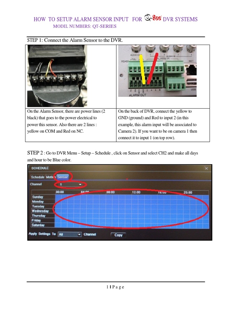 شرح نظام الانذار لل dvr PDF | PDF | Computers | Technology & Engineering