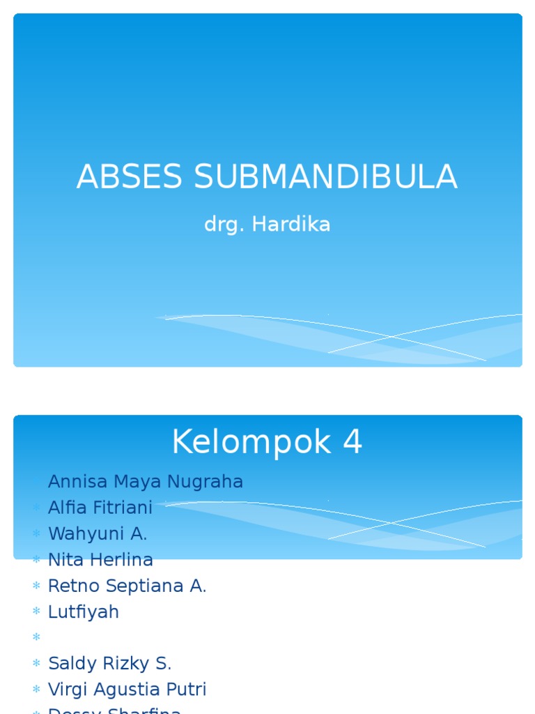Abses Submandibula | PDF