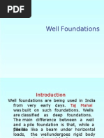 Design of Well Foundation | PDF | Bending | Friction