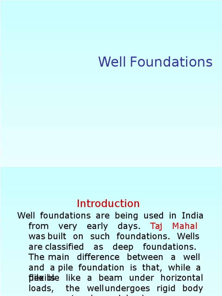 Well Foundation Design | PDF | Deep Foundation | Concrete