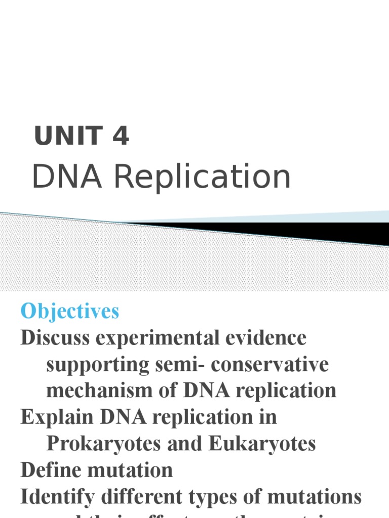 DNA Replication-Mutation | PDF | Dna Replication | Directionality ...