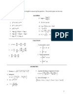 SPM Additional Mathematics Formula List | PDF | Triangle Geometry ...