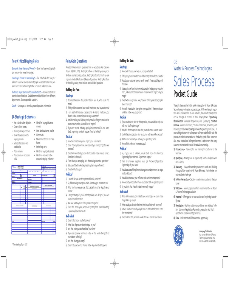Sales Process Guide | PDF | Sales | Negotiation