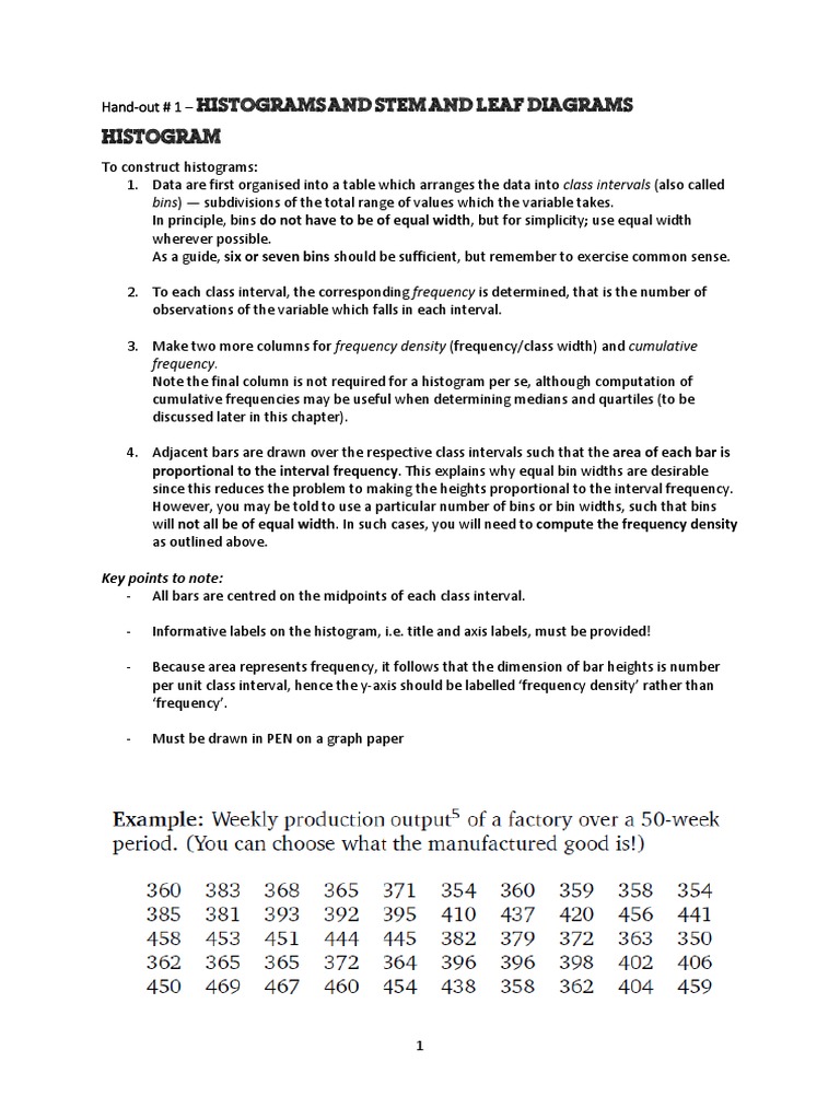 A Crash Course in Statistics - Handouts | PDF | Statistical Hypothesis ...