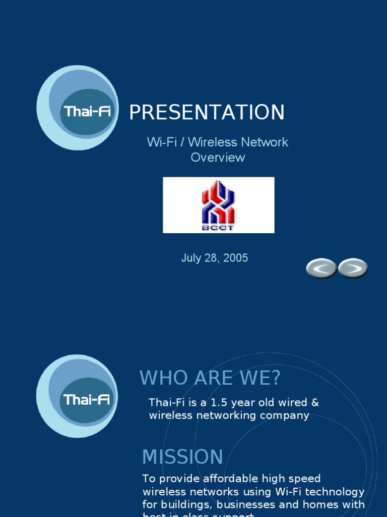 Presentation: Wi-Fi / Wireless Network | PDF | Wi Fi | Voice Over Ip