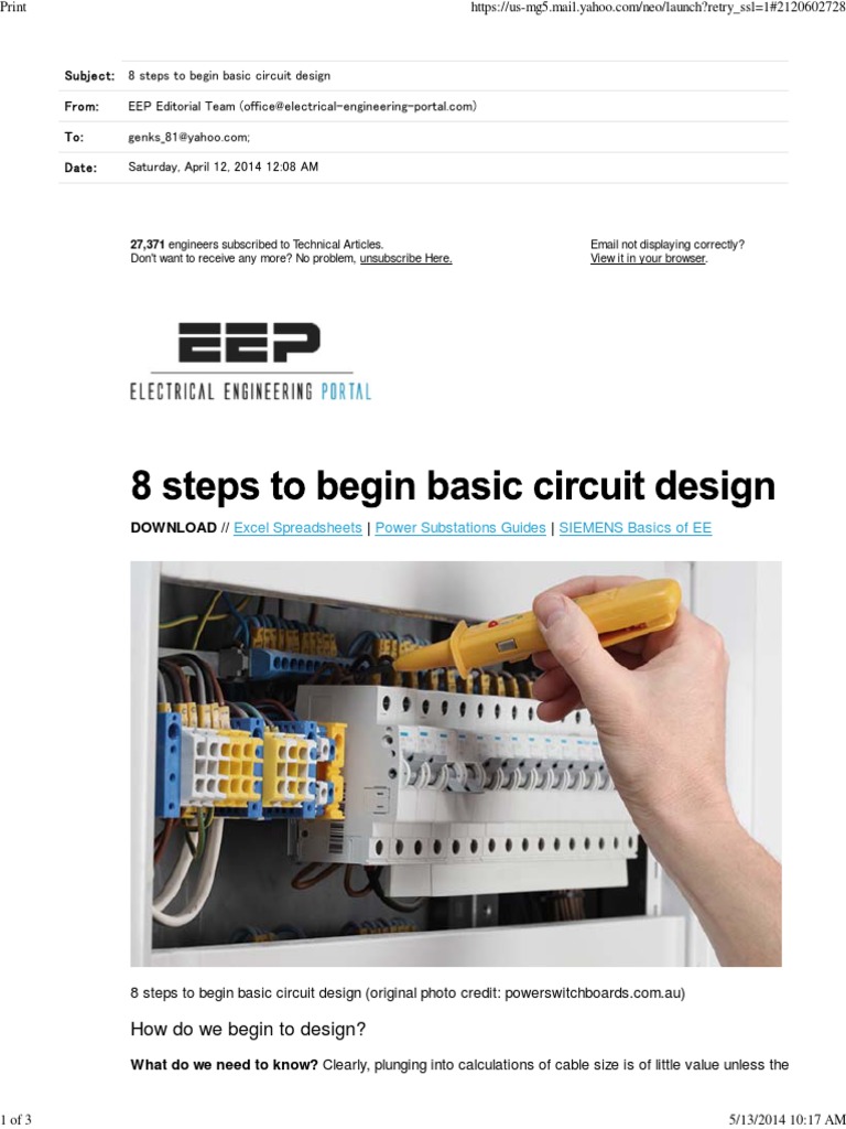 EEP - 8 Steps To Begin Circuit Design | PDF | Circuit Design | Force
