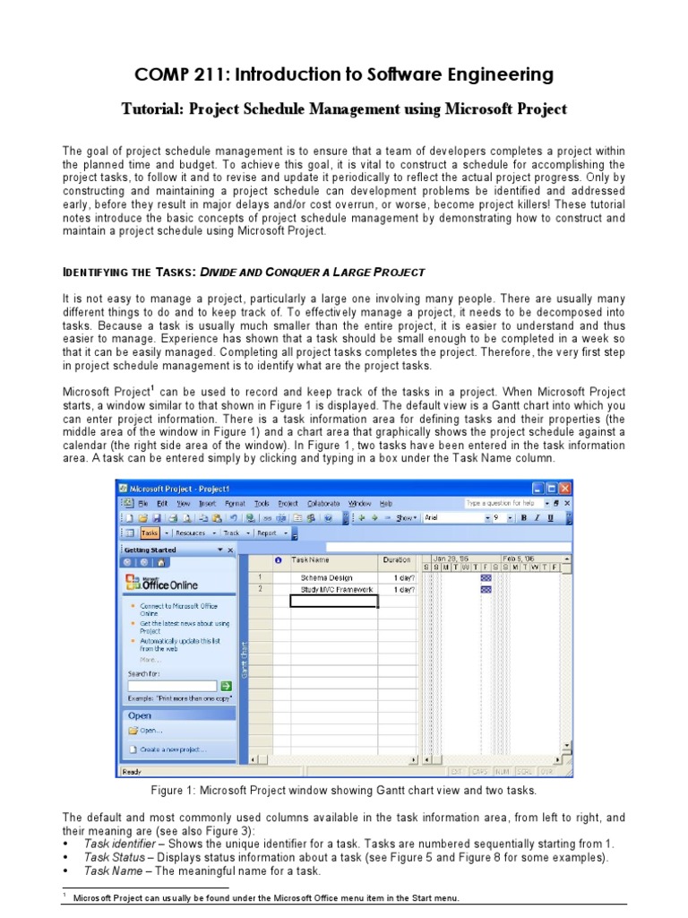 Microsoft Project Notes | PDF | Project Management | Areas Of Computer ...