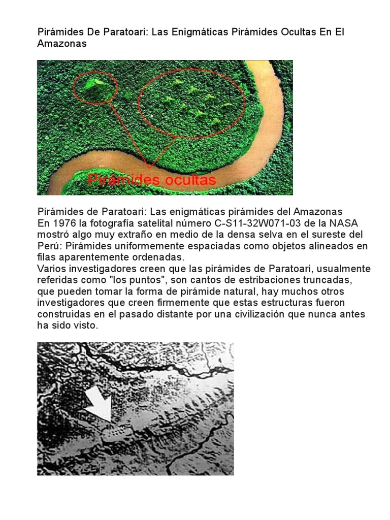 Pirámides de Paratoari - Las Enigmáticas Pirámides Ocultas en El ...