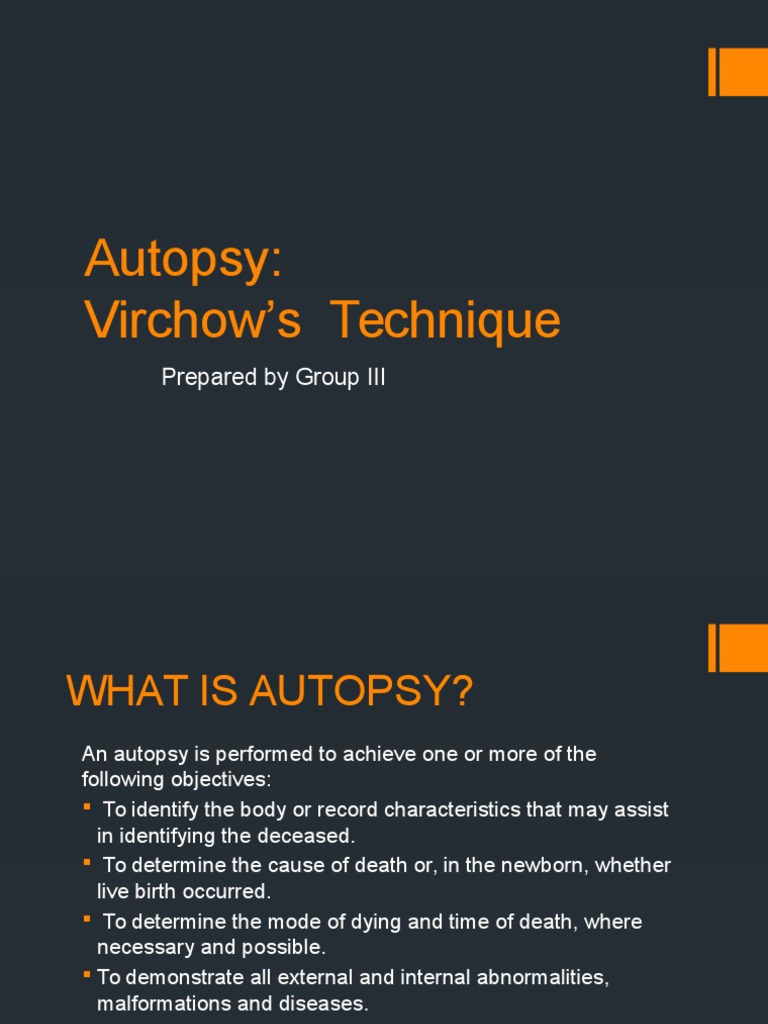 Autopsy Virchow's | PDF | Autopsy | Abdomen