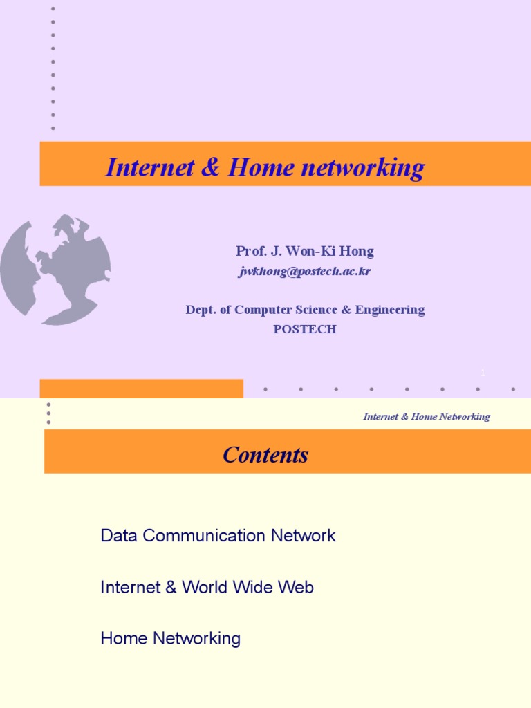 Home Networking Guide: Data Communication Networks & Internet Basics ...