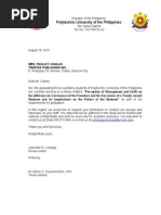Sample Request Letter For Thesis Adviser | PDF | Academia | Educational ...